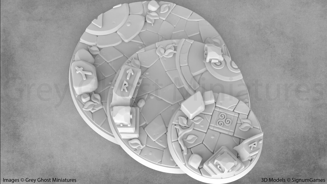 Resin Tabletop Bases Set for DND Games | Signum Games - Etsy