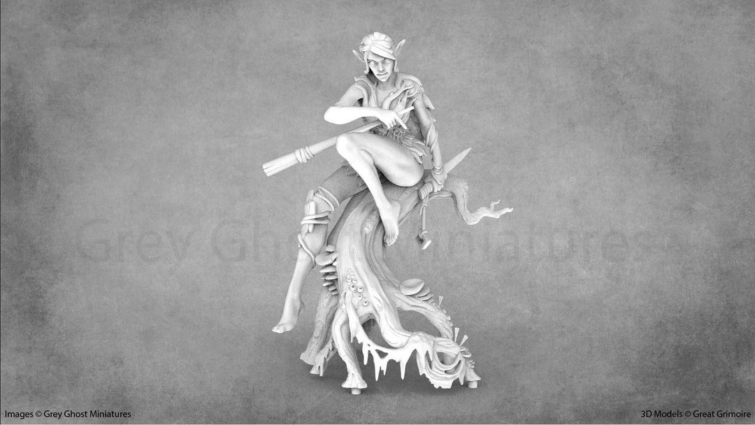 Forest Nymph Miniature | Great Grimoire - Etsy