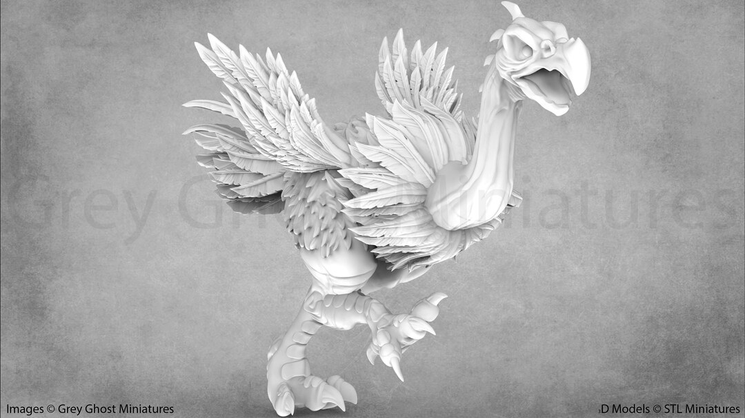 Fantasy Chocobo Miniatures | STL Miniatures - Etsy