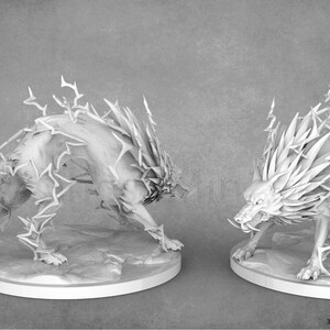 Raiju, Thunder Beast Miniatures | Lightning Wolves | Mythical Wolves ...
