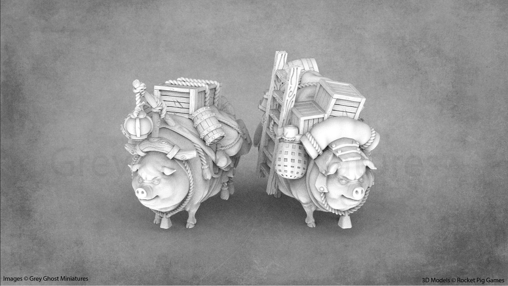 Pack Pigs Unique Beasts of Burden 28mm Miniature 32mm | Etsy