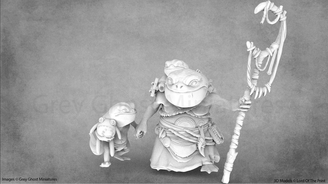 Fantasy Frogfolk Miniatures | Lord of the Print - Etsy
