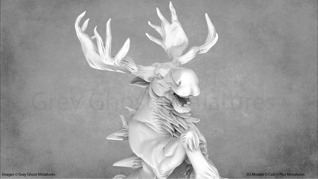 Battle Moose Miniature: 28-32mm Fantasy RPG Mini - Etsy