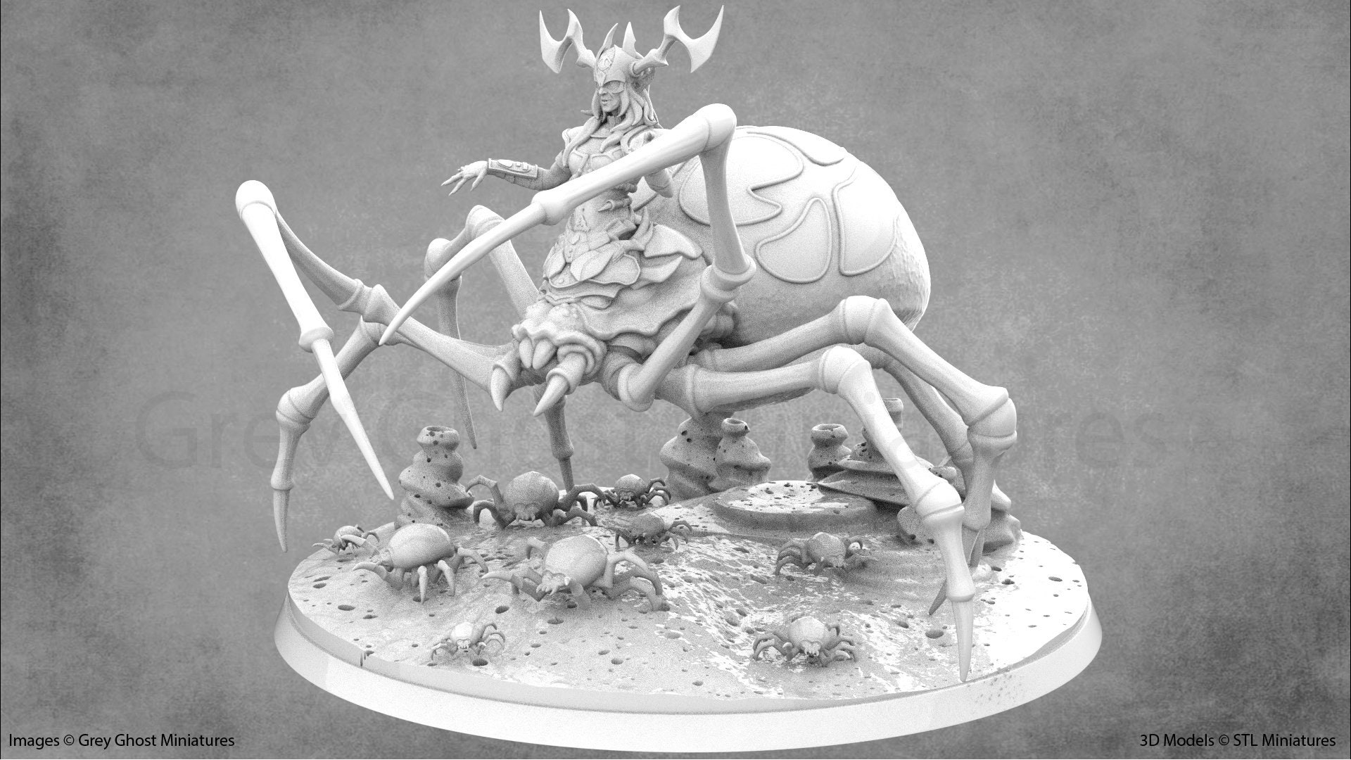 Incredible Drider Miniature Drow Miniatures STL Miniatures - Etsy