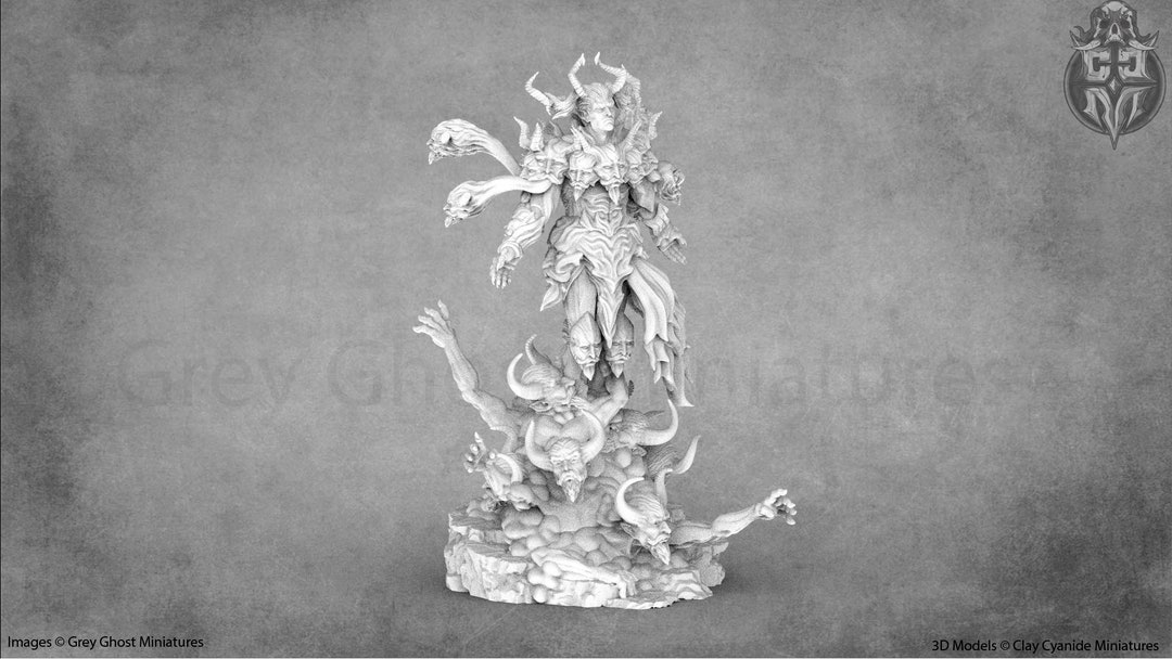 Belial, Lord of Lies Demon God Miniature Devil Miniature Clay Cyanide ...