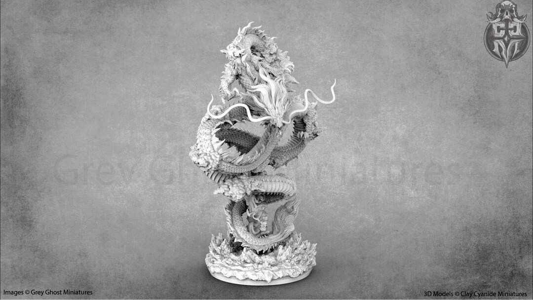 Quinlong the Azure Dragon | Legendary Chinese Dragon | Clay Cyanide - Etsy