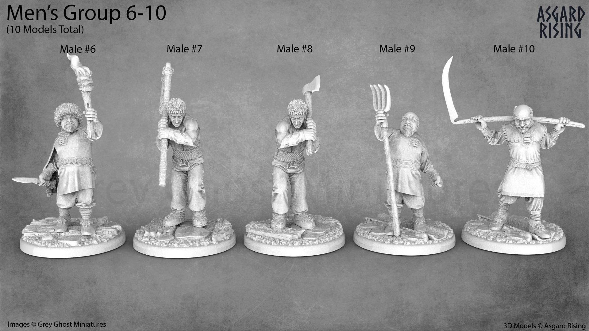 Ready-for-battle Villager Miniatures Viking Villager - Etsy