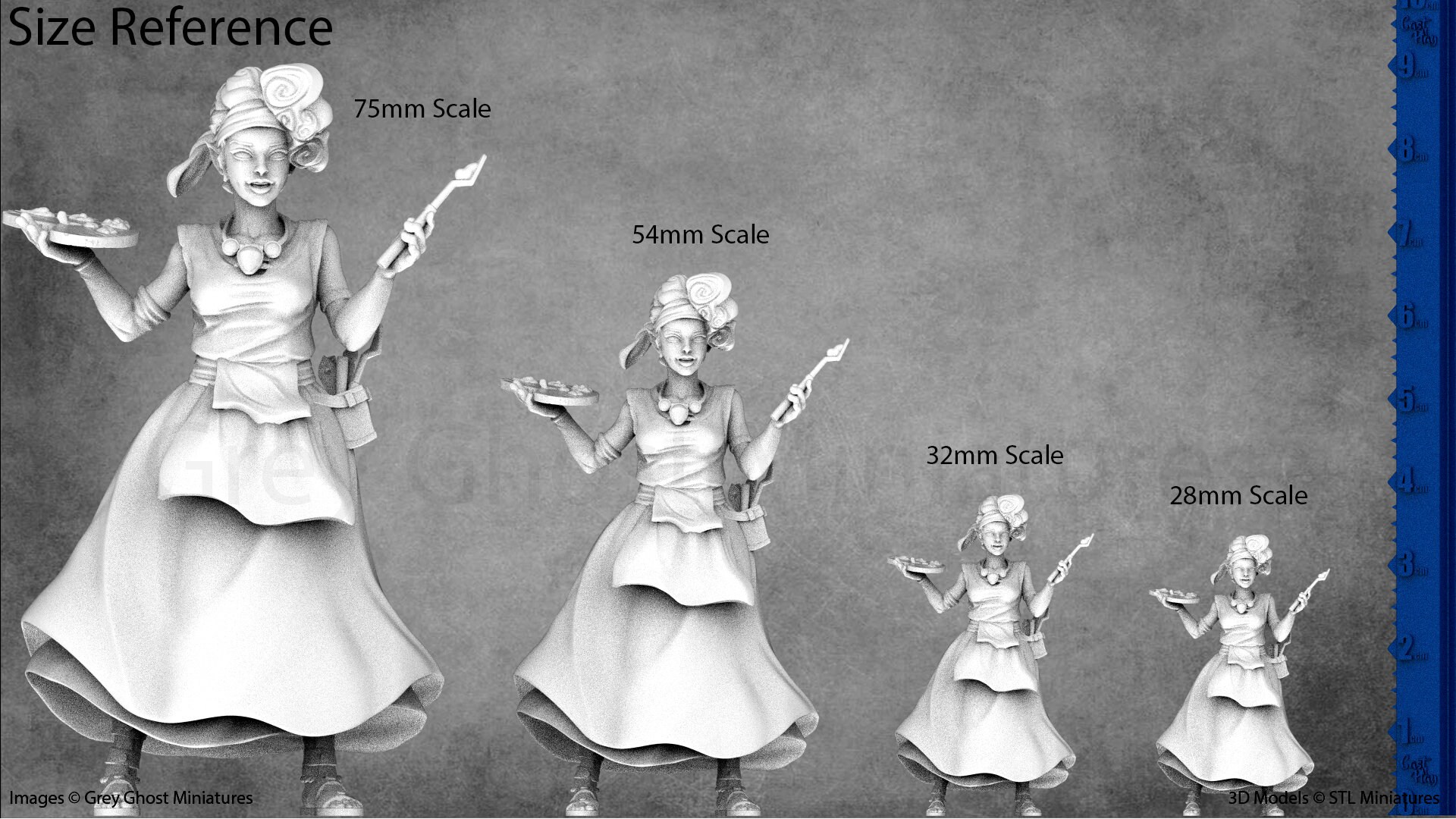 Miniature Painters Set | Villagers | STL Miniatures - Etsy