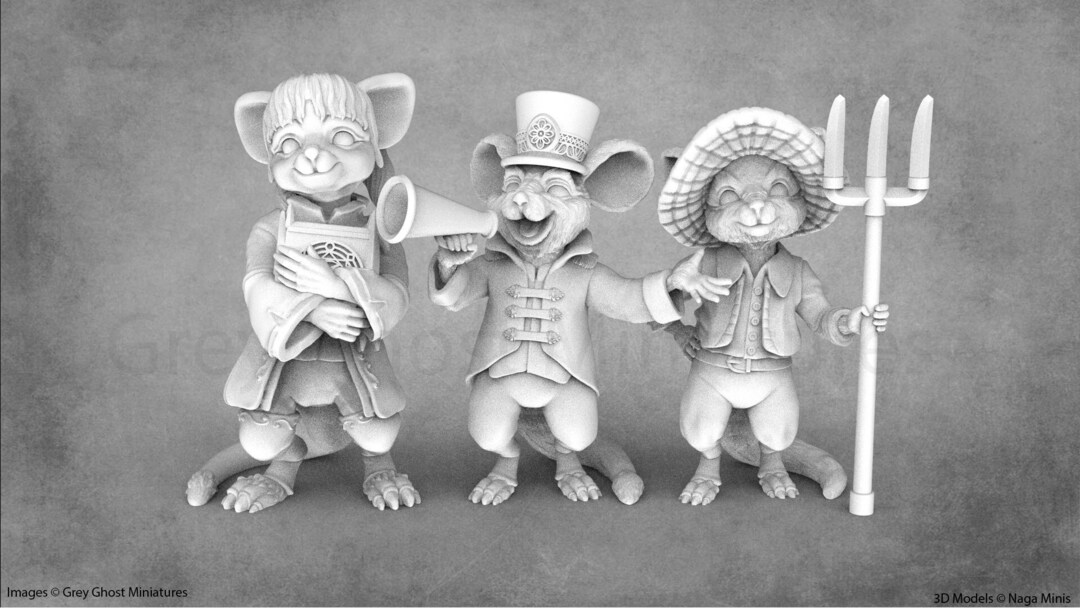 Fantasy Mousefolk Miniatures | Naga Miniatures - Etsy
