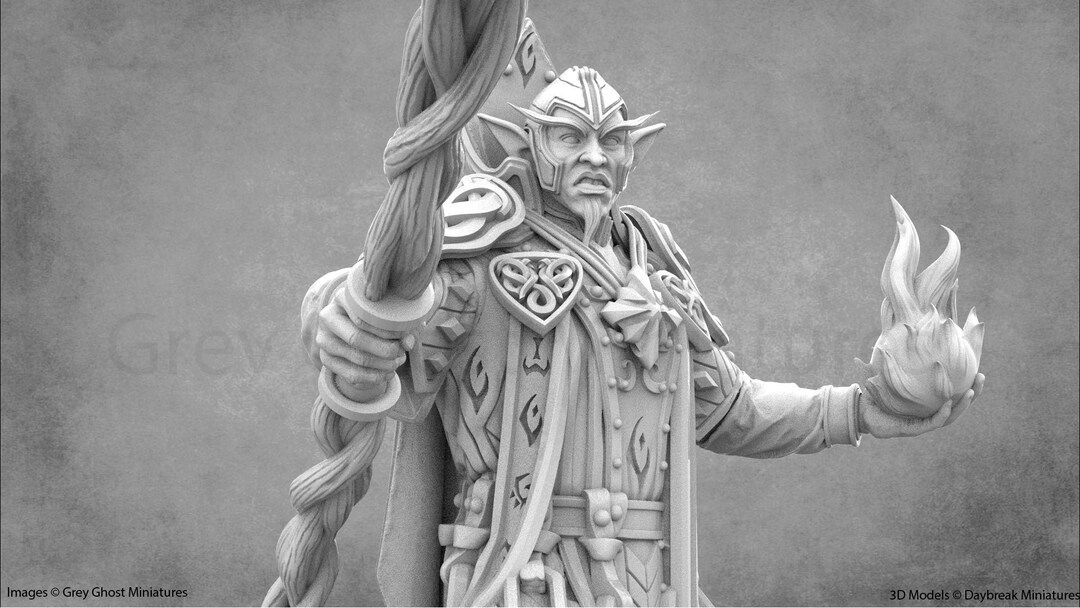 Soone Thaar Elf Miniature: the Chooser of Words, 32mm/75mm Resin Model ...