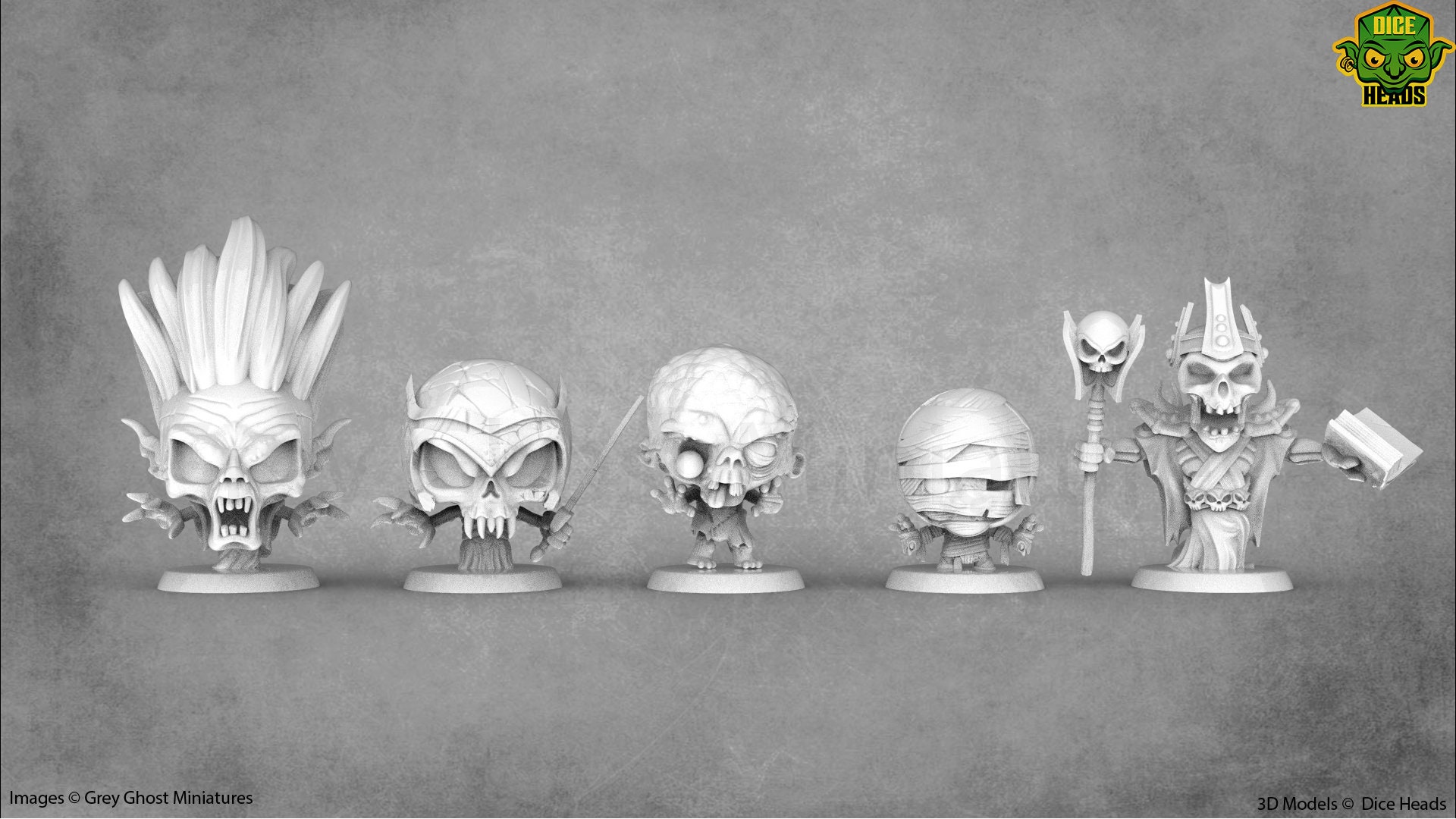 Chibi Undead Models Chibi Zombie Chibi Lich Chibi Mummy - Etsy