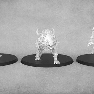 Set of Viscous Wargs | D&D Warg Miniatures | Epic Miniatures - Etsy