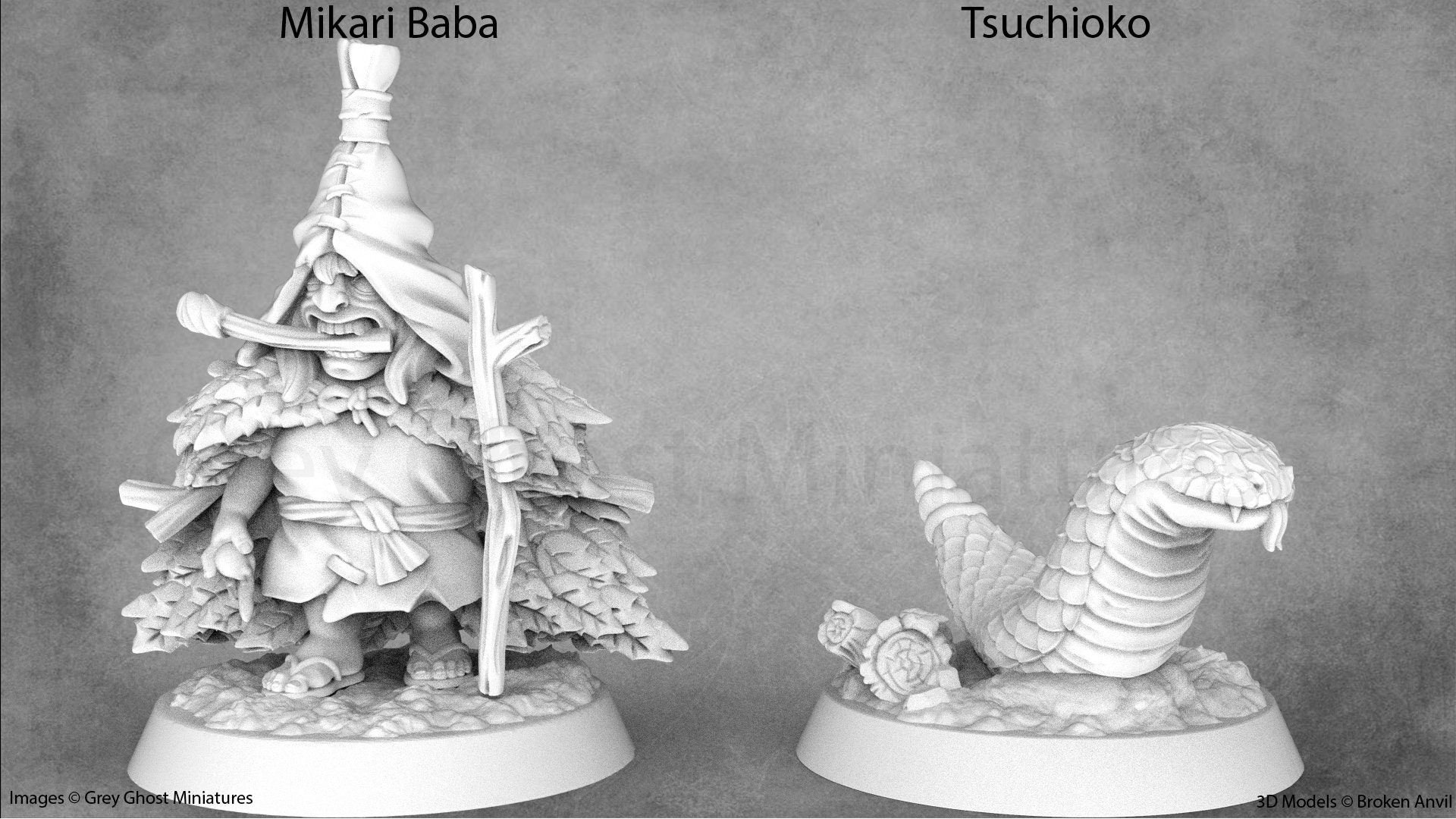 Yokai Miniatures | Japanese Folklore Miniatures | Tengu | Abura Smashi ...