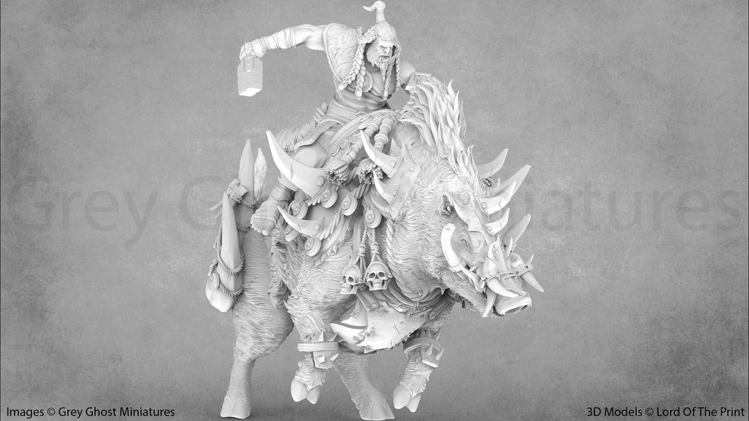 Orc Boar Riders Lord of the Print - Etsy