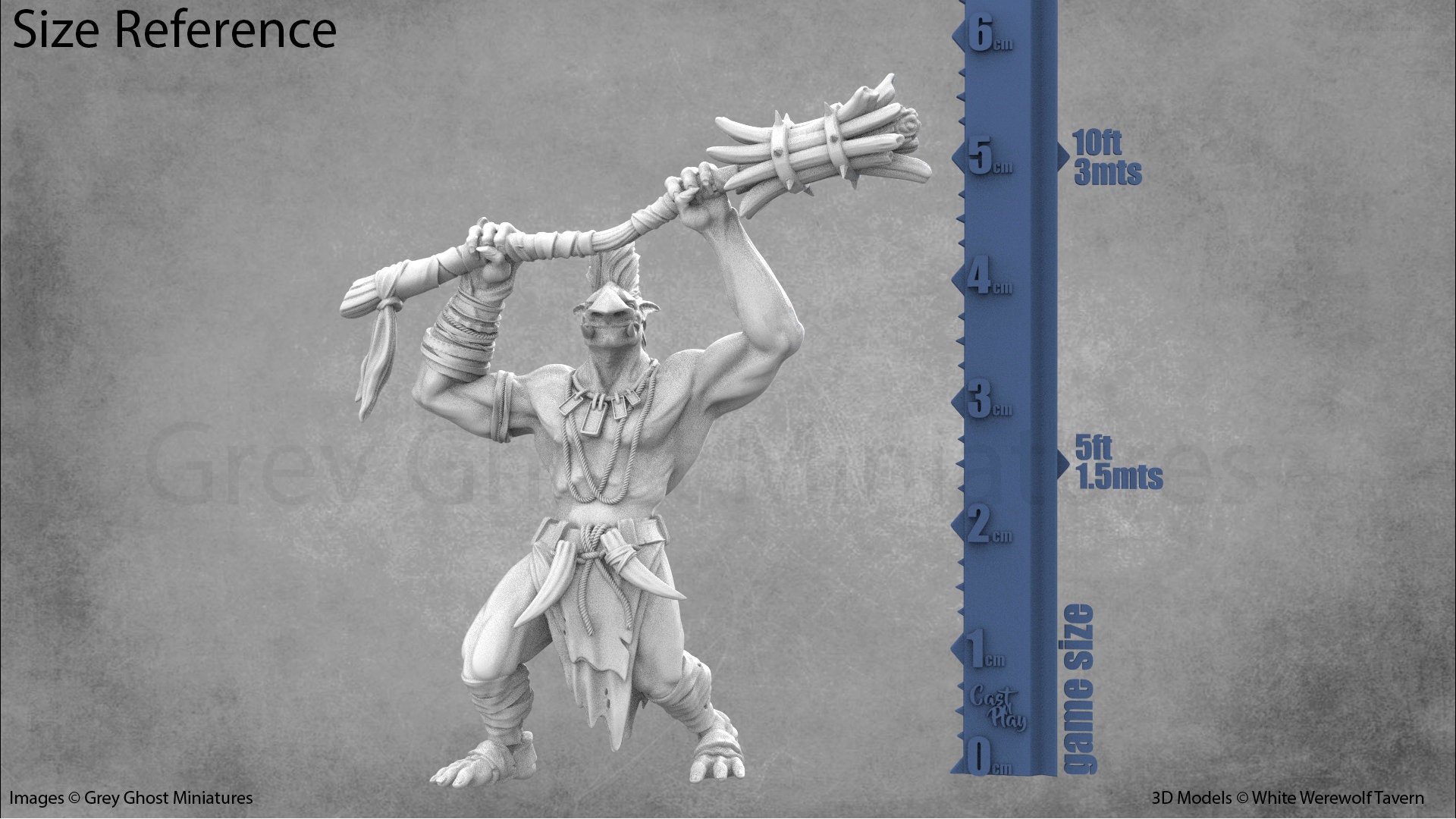 Fearsome Troll Miniatures Troll Model White Werewolf - Etsy