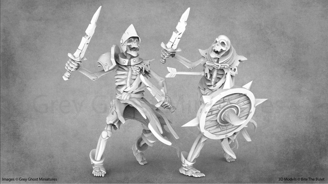 Skeleton Miniatures | Bite the Bullet - Etsy