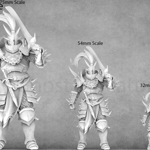Soldier Miniatures | Sword | Axe | Flail | Lord of the Print - Etsy