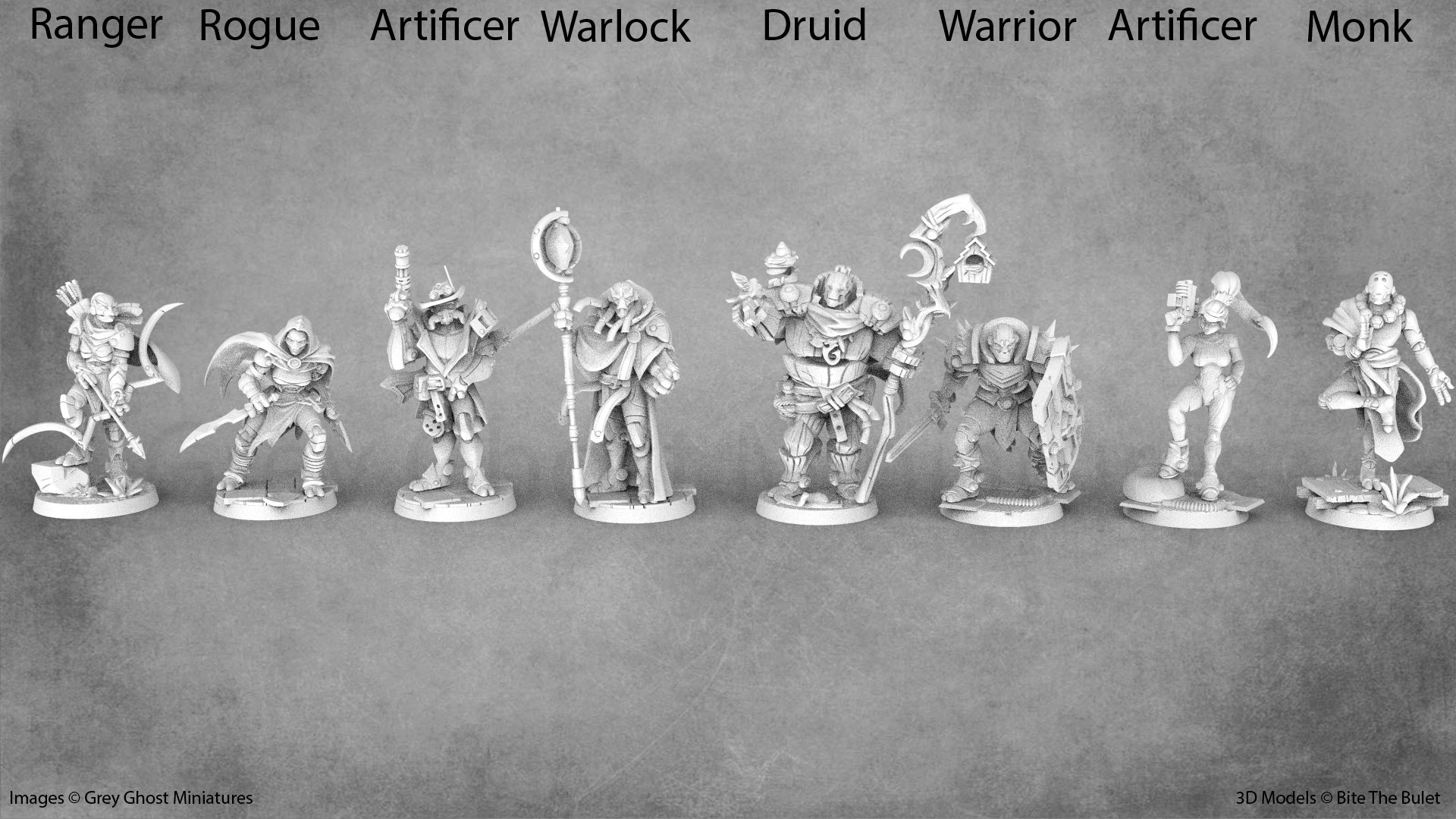 Warforged Fighter Miniatures Artificer Ranger Rogue - Etsy