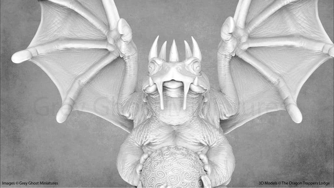 Lord of the Toads | Toad Dragon Miniature | Dragon Miniature | Dragon ...