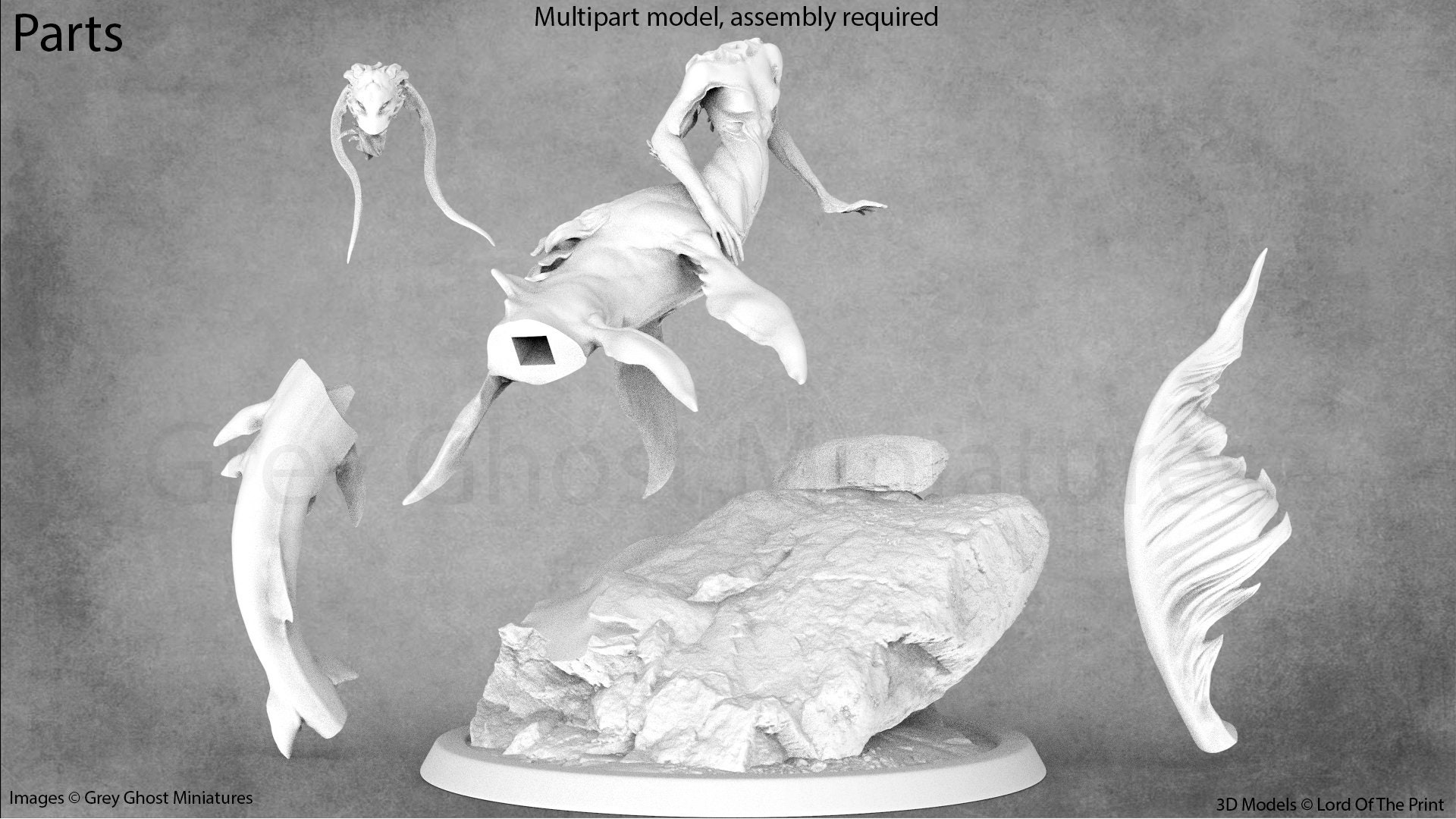 Merfolk Miniatures Mermaid Miniatures Lord of the Print - Etsy