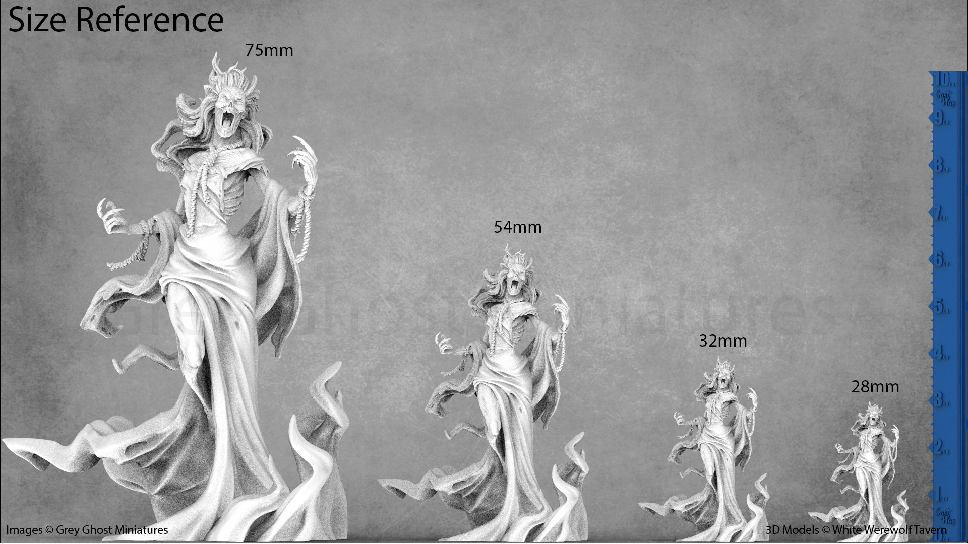 Banshee Miniature 28mm Banshee 32mm Banshee 75mm Banshee - Etsy