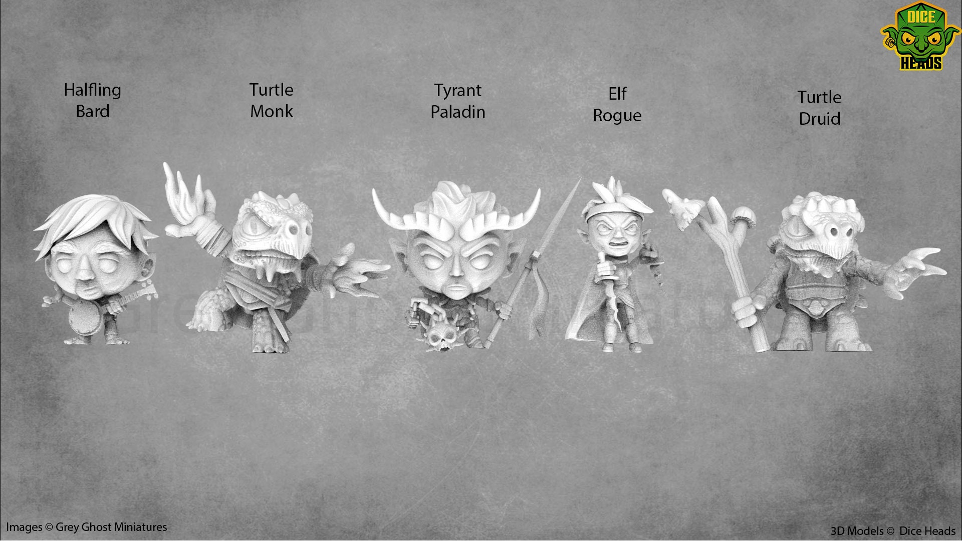 Collection of Fantastic Chibi D&D Models Player Character - Etsy UK