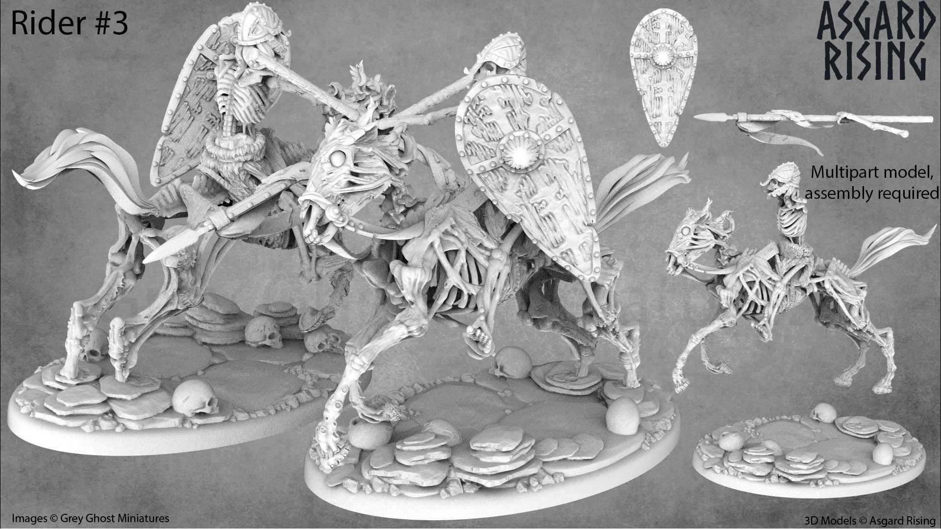 Amazing Undead Cavalry Miniatures Skeleton Cavalry Undead | Etsy