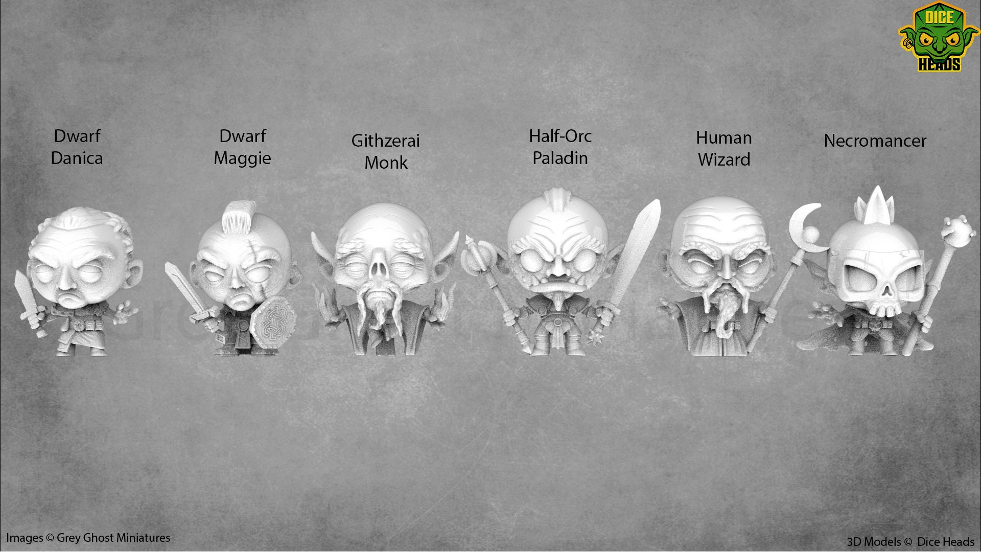 Collection of Fantastic Chibi D&D Models | Player Character Miniatures ...