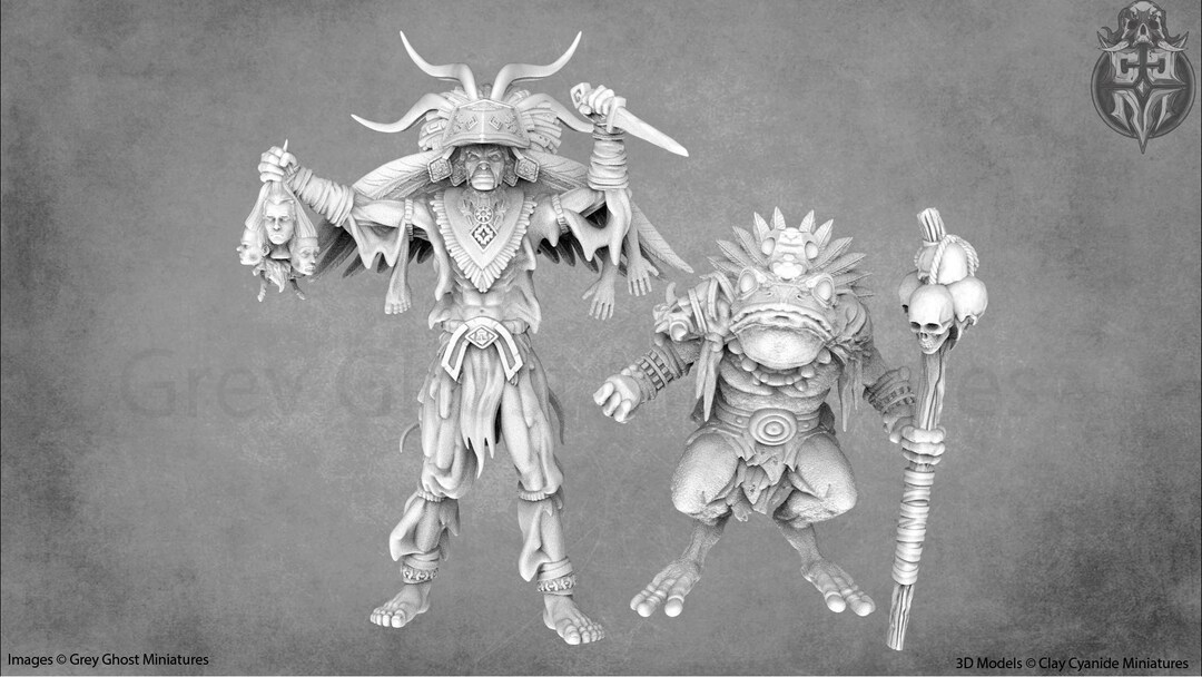 Aztecs Gods Miniatures | Mexican Folklore Miniatures | Clay Cyanide - Etsy