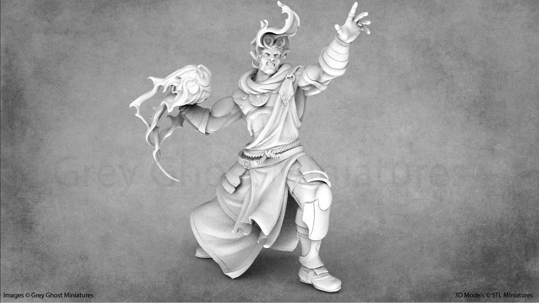 Fantasy Genasi Miniatures | Water | Earth | Fire | Air | STL Miniatures ...