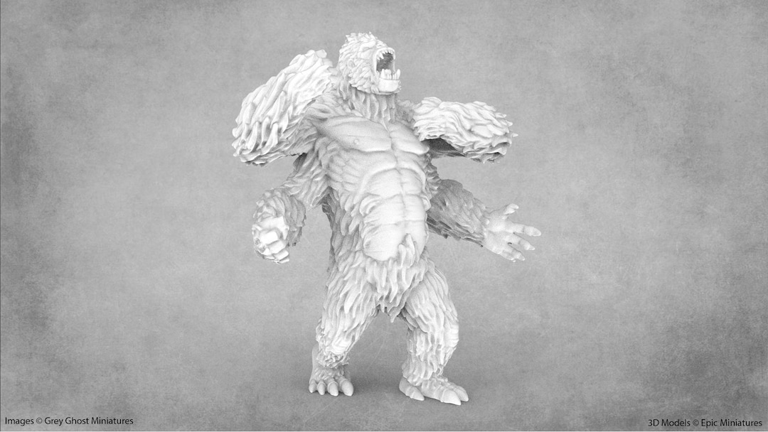Girallon - the 4-armed Gorilla Monsters | Epic Miniatures - Etsy