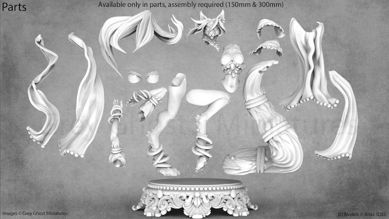 Foxy Frieda, Foxfolk Belly Dancer | Foxfolk Miniatures | Atlas 3DSS - Etsy
