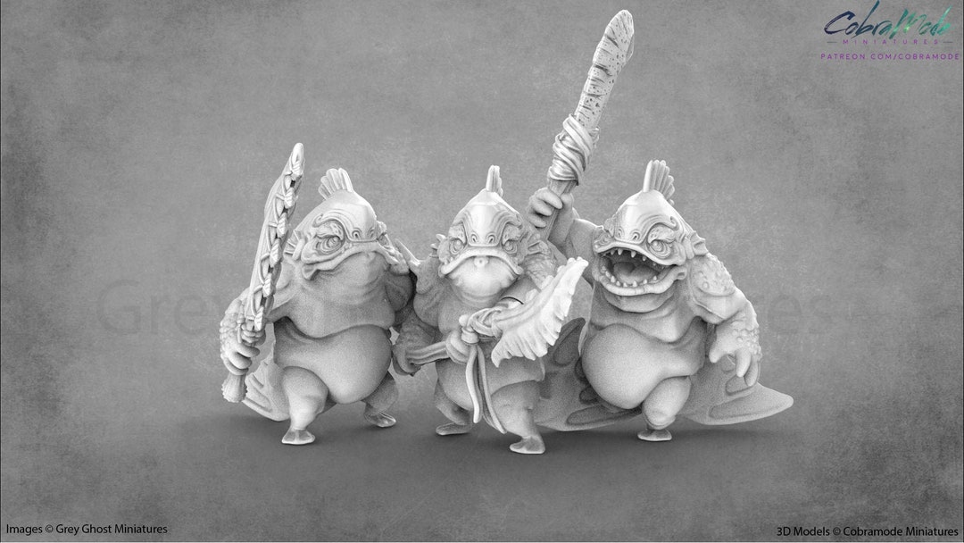 Fish-ogre Jow Miniatures | Fishmen Miniatures | Unique Miniatures ...