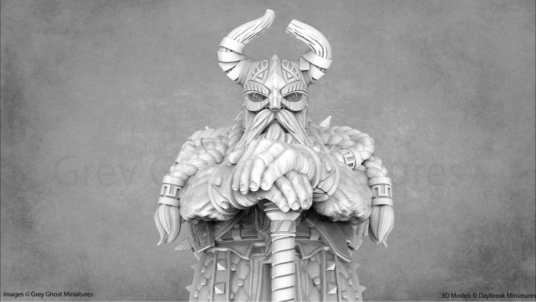 Ukko Hakka: Detailed Dwarf Miniature - Daybreak Miniatures (32mm/75mm ...