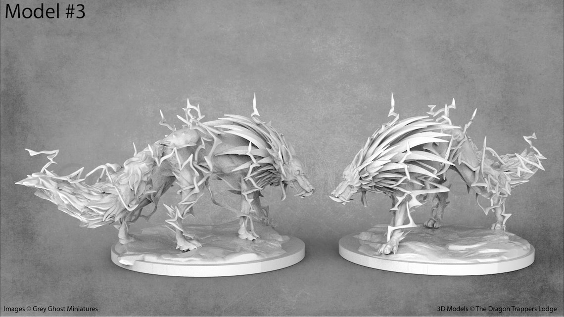 Raiju, Thunder Beast Miniatures | Lightning Wolves | Mythical Wolves ...