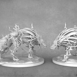 Raiju, Thunder Beast Miniatures | Lightning Wolves | Mythical Wolves ...
