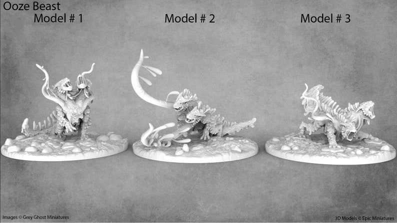 Fantasy Swamp Monsters Slime Heroine Epic Miniatures - Etsy