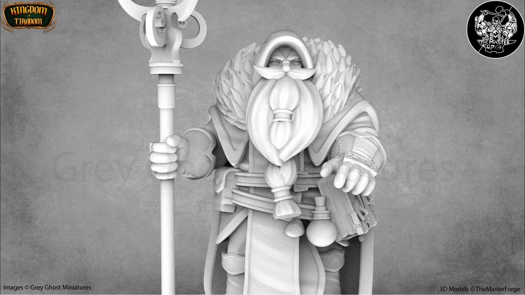 Dwarven Wizard Miniature | Dwarf Miniature | Wizard Miniature | Dnd ...