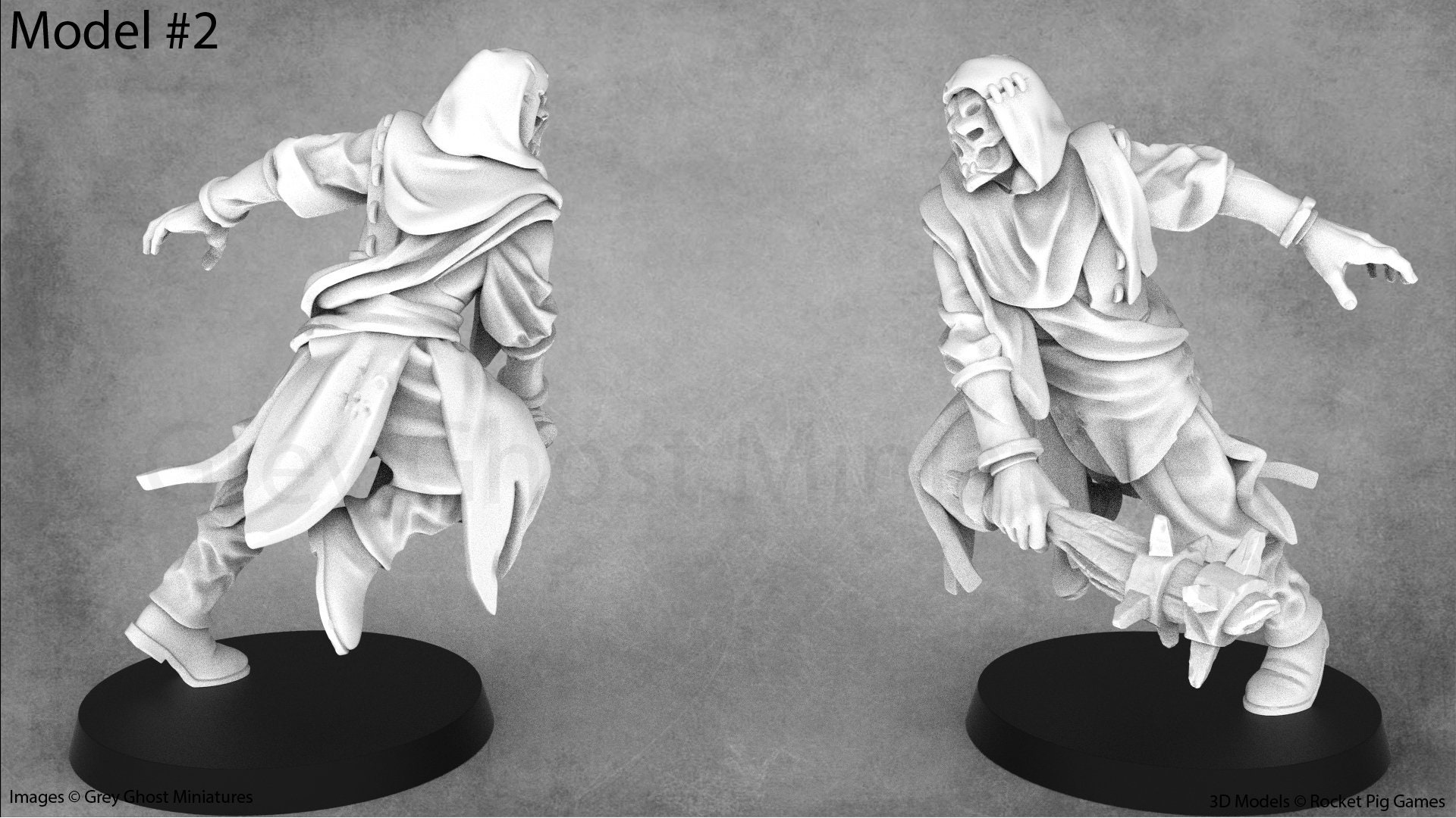 Reaver Leper | Undead Ghouls | 28mm Miniature | 32mm Miniature | Rocket ...
