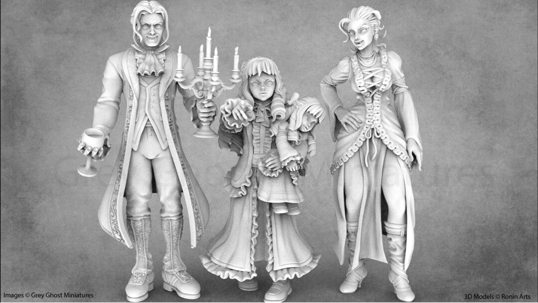 Fantasy Vampire Miniatures | Ronin Arts Workshop - Etsy