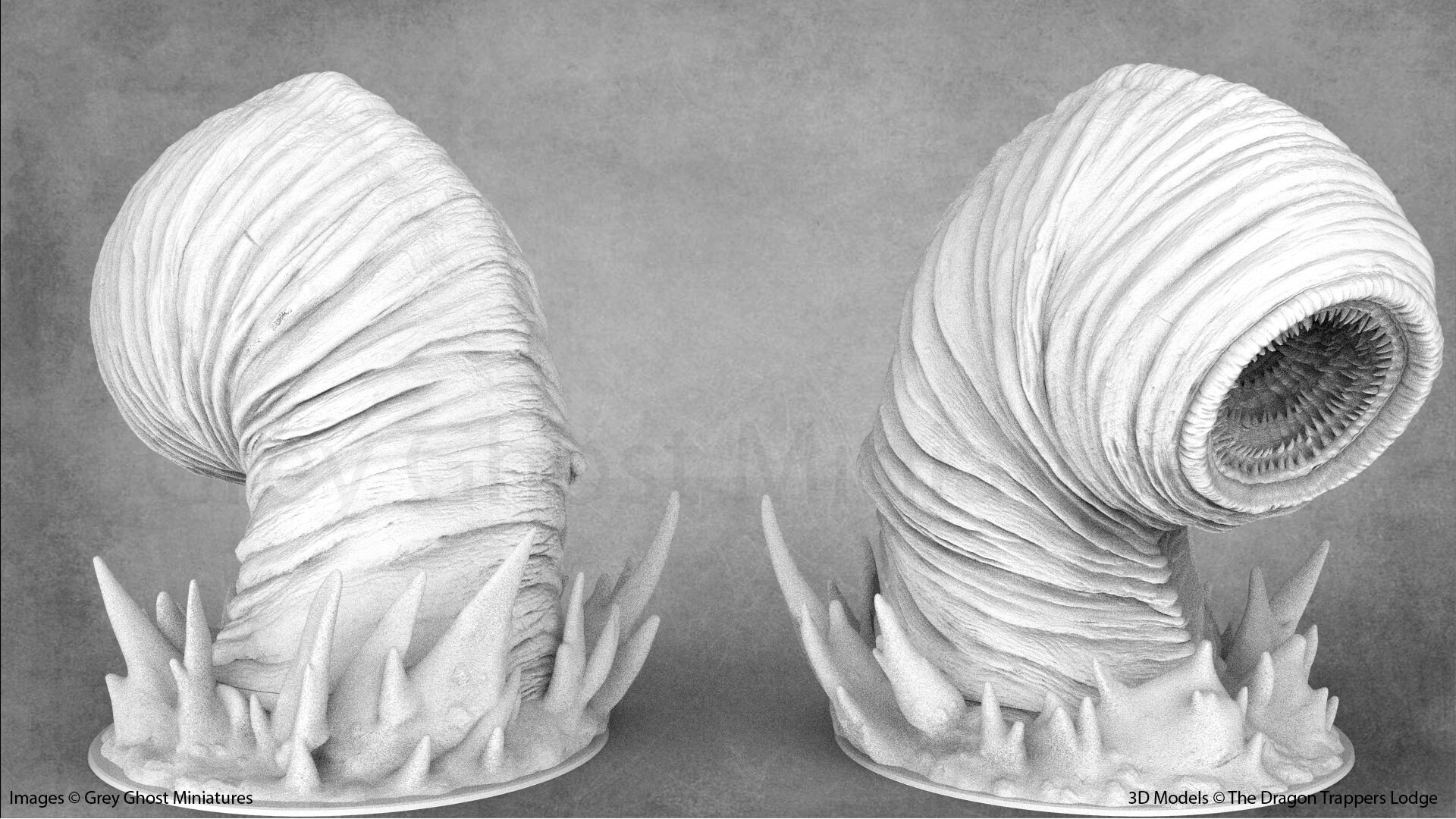 Wastewurm Giant Sandworm Model Dragon Trappers Lodge - Etsy Australia