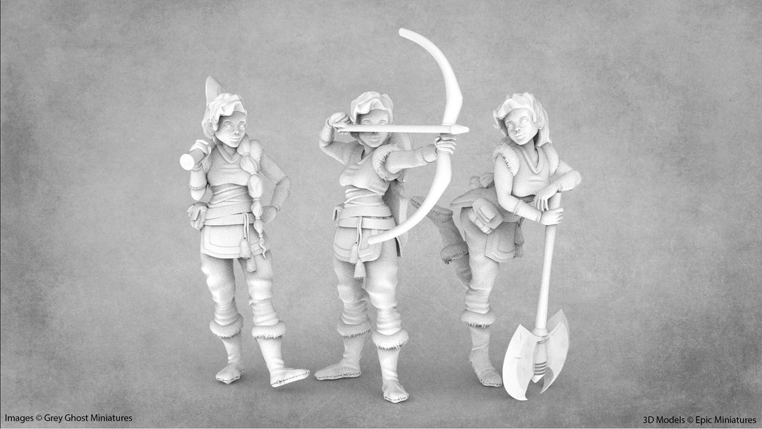 Fantasy Halfling Miniatures | Epic Miniatures - Etsy