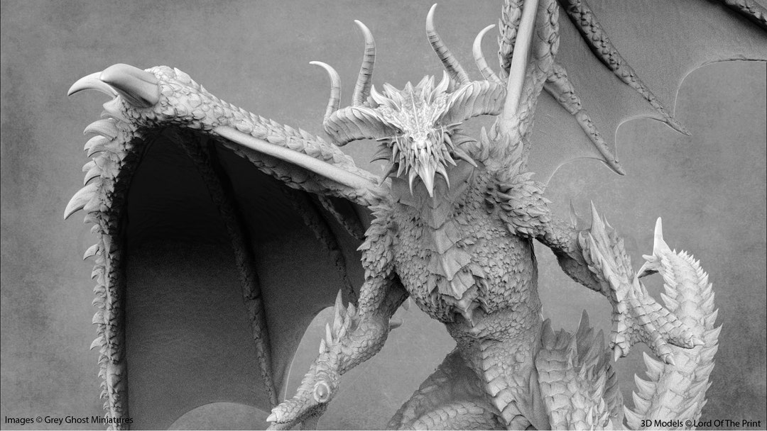 Bahamut, Dragon God of Justice: Resin 3D Model by Rescale Miniatures - Etsy