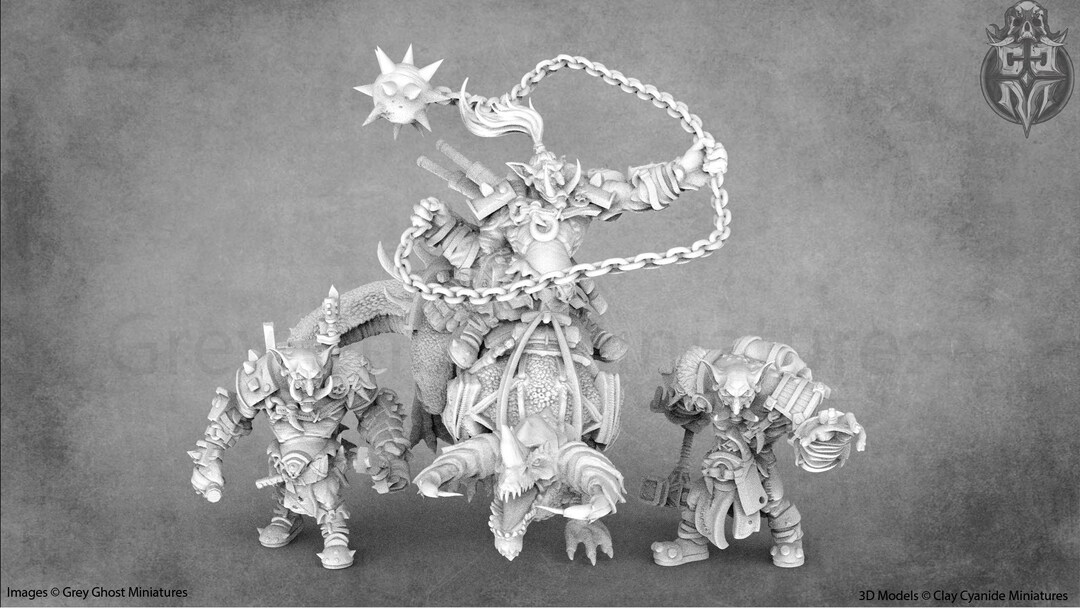 Fearsome War Troll Charaktere | TrollMiniaturen | 28mm Trolle | 32mm ...