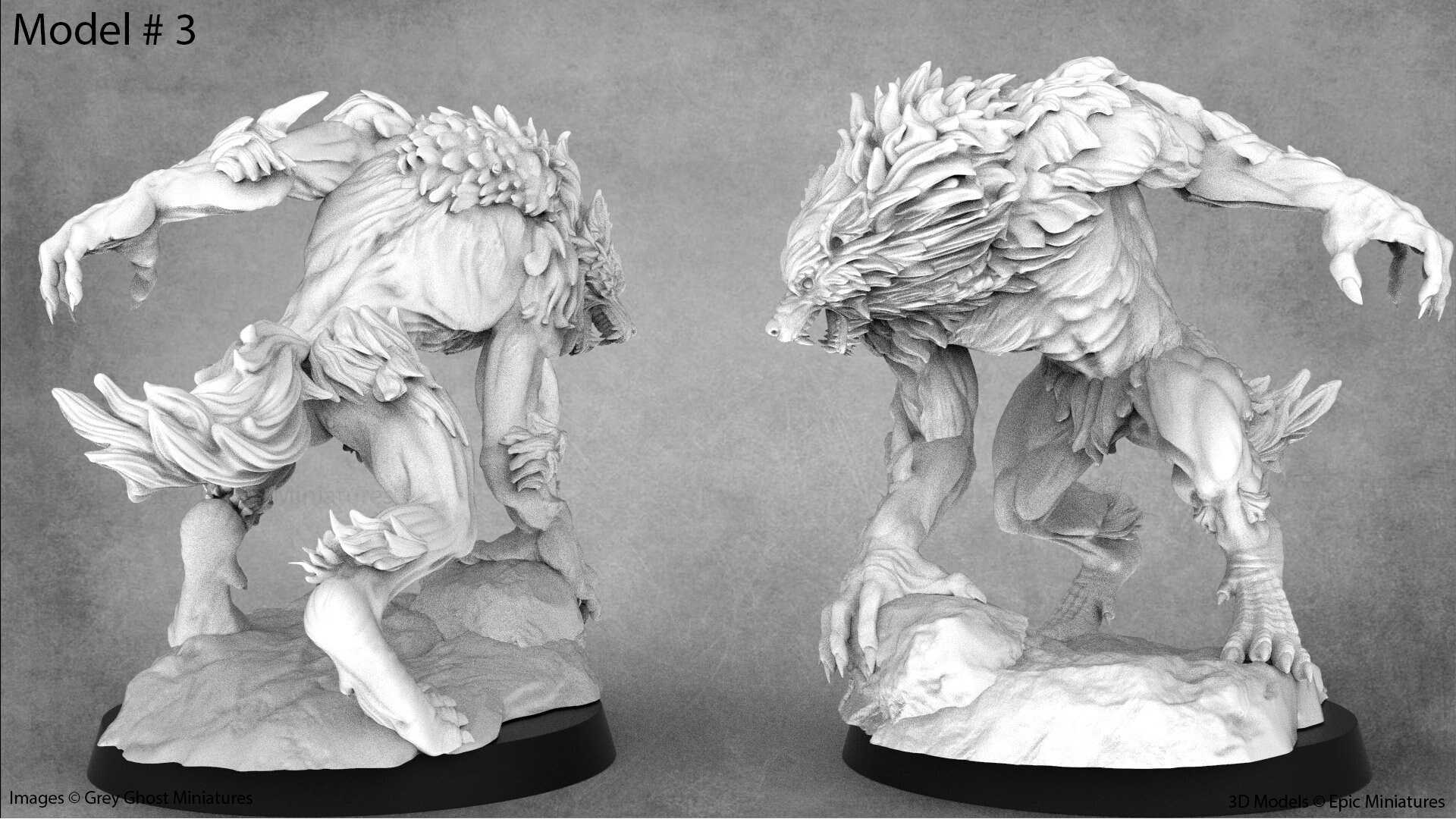Fantasy Werewolf Miniatures Epic Miniatures - Etsy