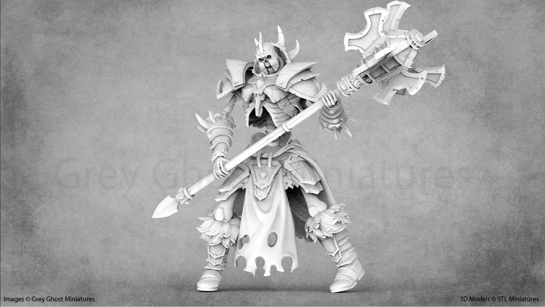 Fantasy Skeleton Miniatures STL Miniatures - Etsy