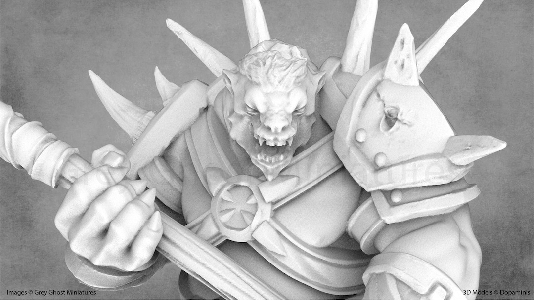 Two Bugbear Miniatures | Ogre Miniatures | Monster Miniatures | Fantasy ...