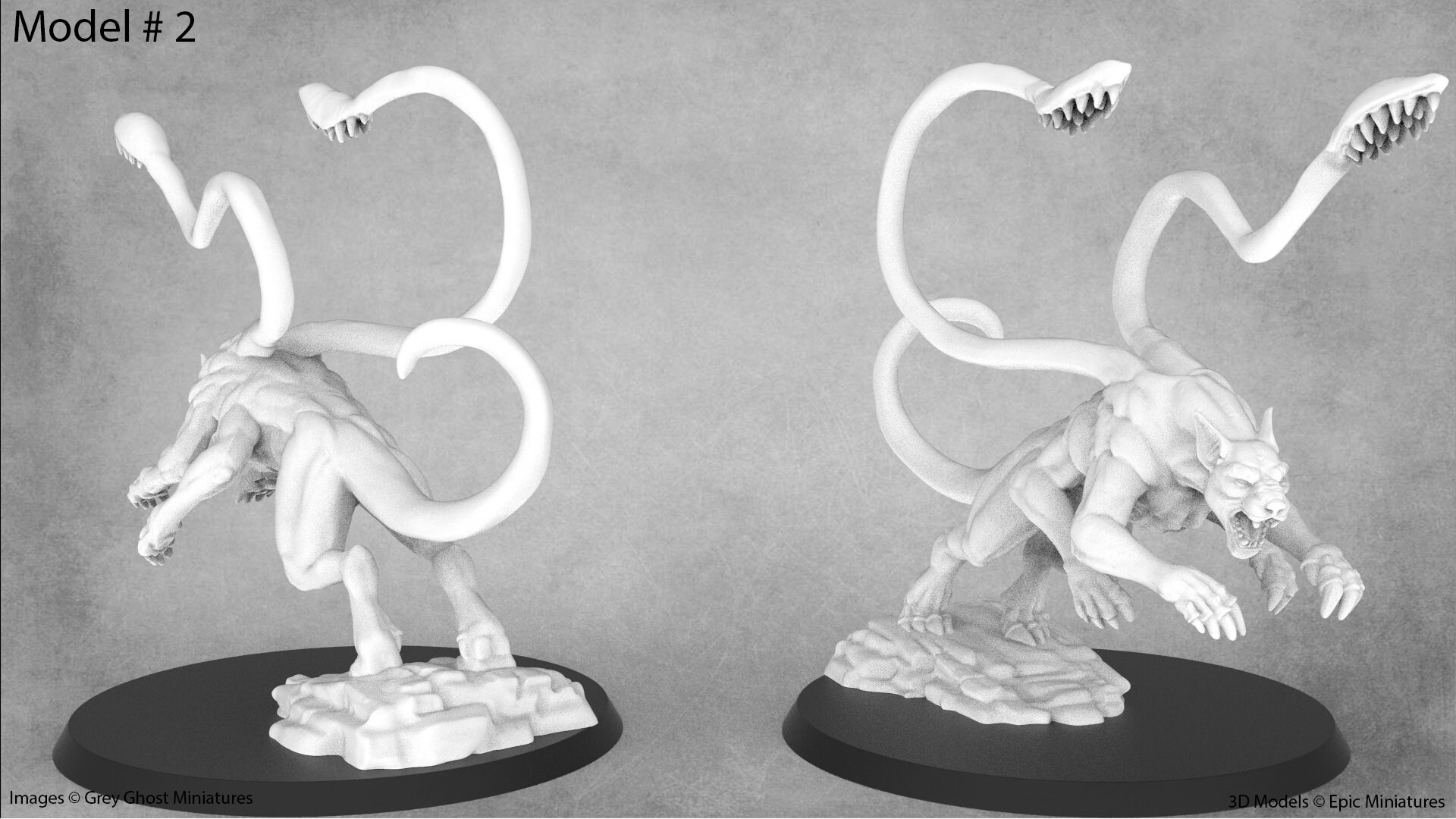 Displacer Beast Set D&D Displacer Beast Miniatures Epic | Etsy