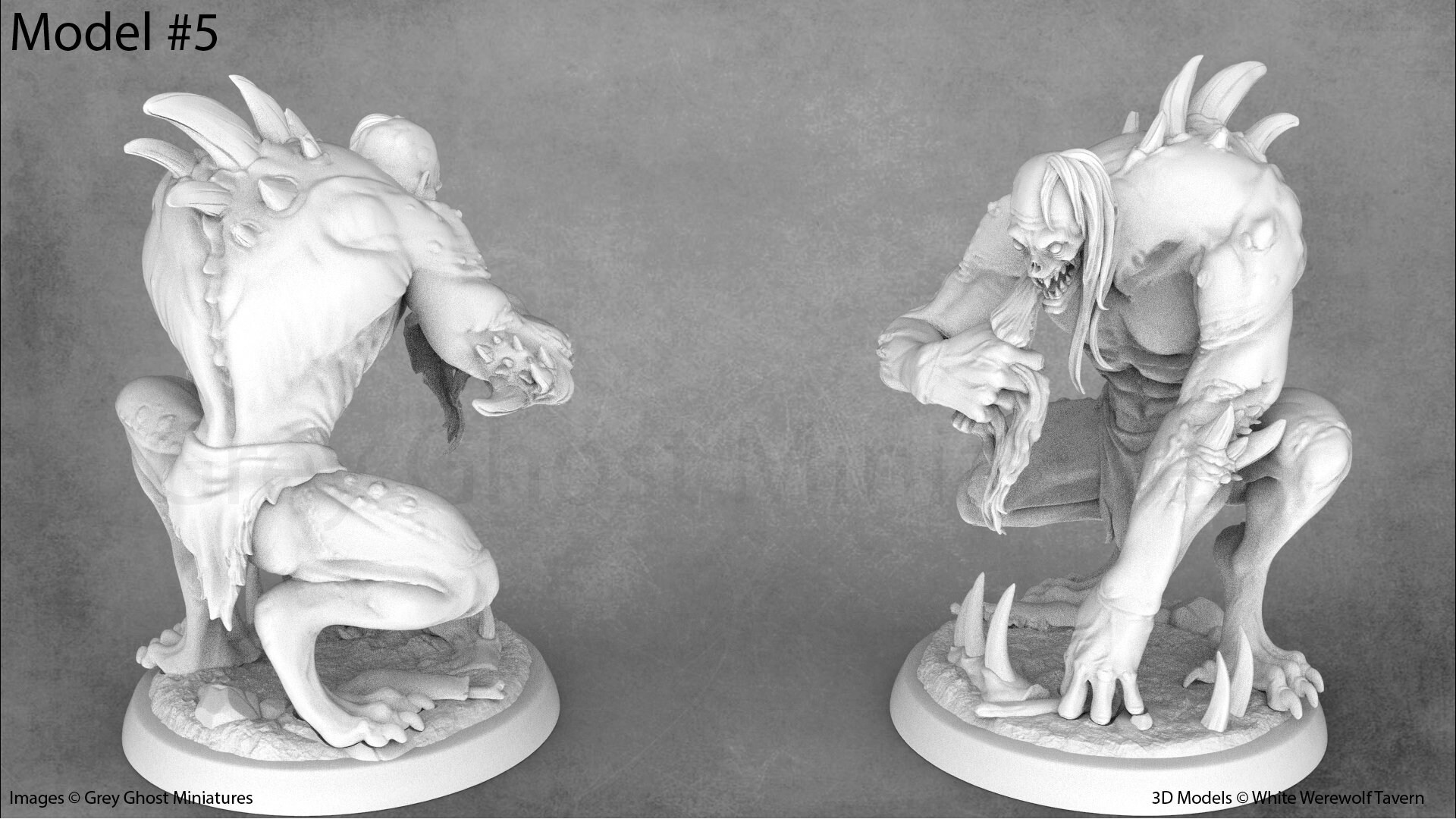 Vicious Ghoul Miniatures 28mm Ghouls 32mm Ghouls White - Etsy Australia