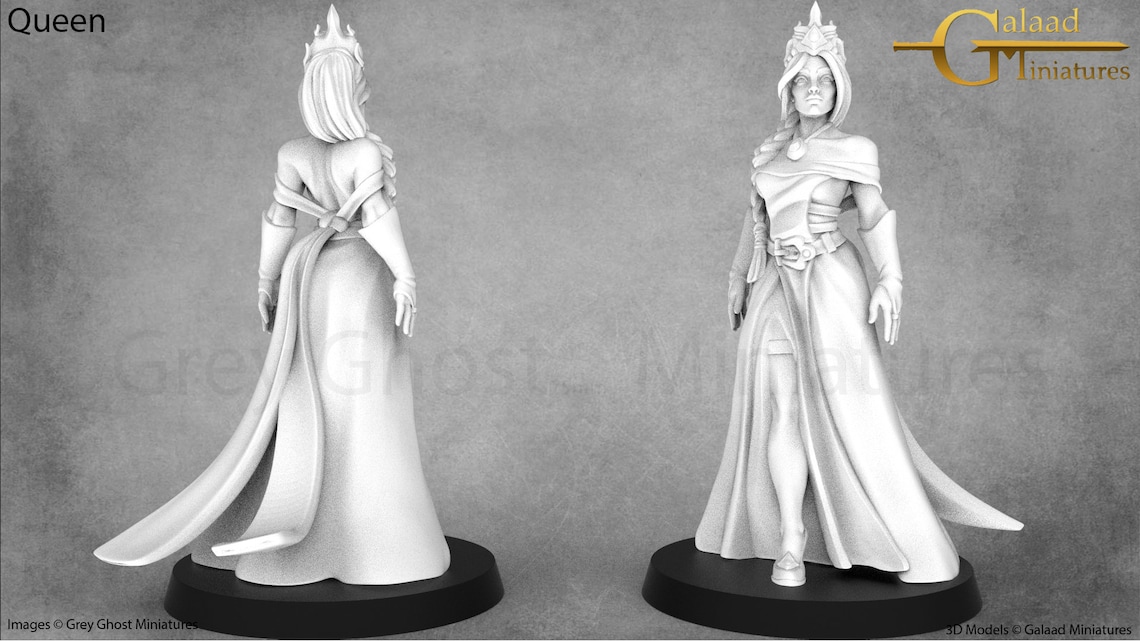 Royal Guard Miniatures | Queen | Guards | Knight | Galaad Miniatures - Etsy